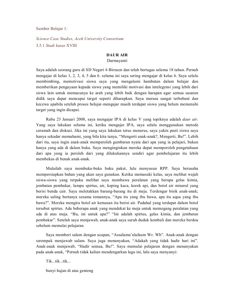 Contoh Case Study | PDF | Seni & Disiplin Bahasa