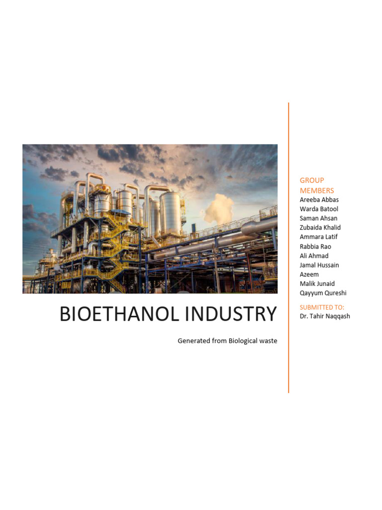 Bioethanol Industry | PDF | Ethanol | Biofuel