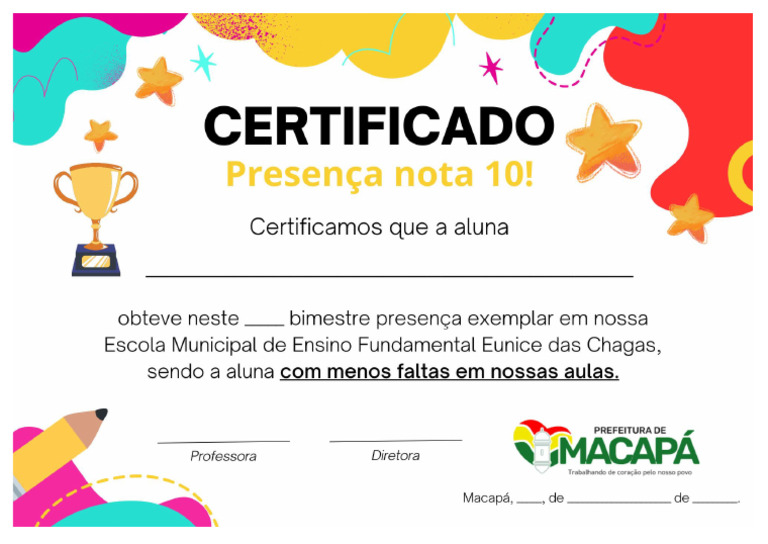 Certificado - Aluna | PDF