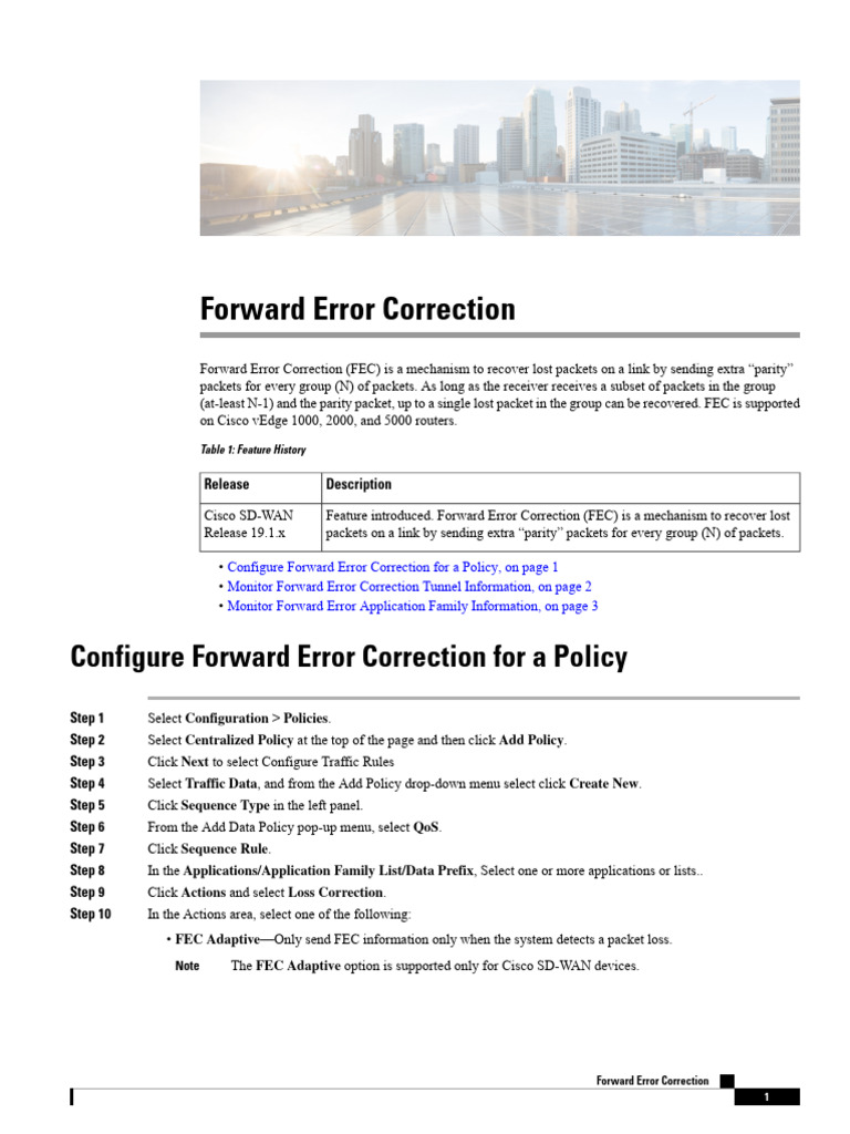 Forward Error Correction | PDF | Computer Network | Network Architecture