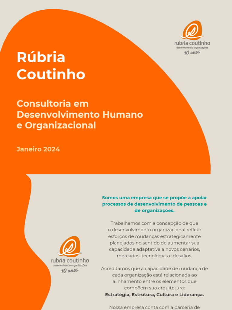 Rúbria Coutinho - Portfólio - Jan. 2024 | PDF | Gestão de recursos ...