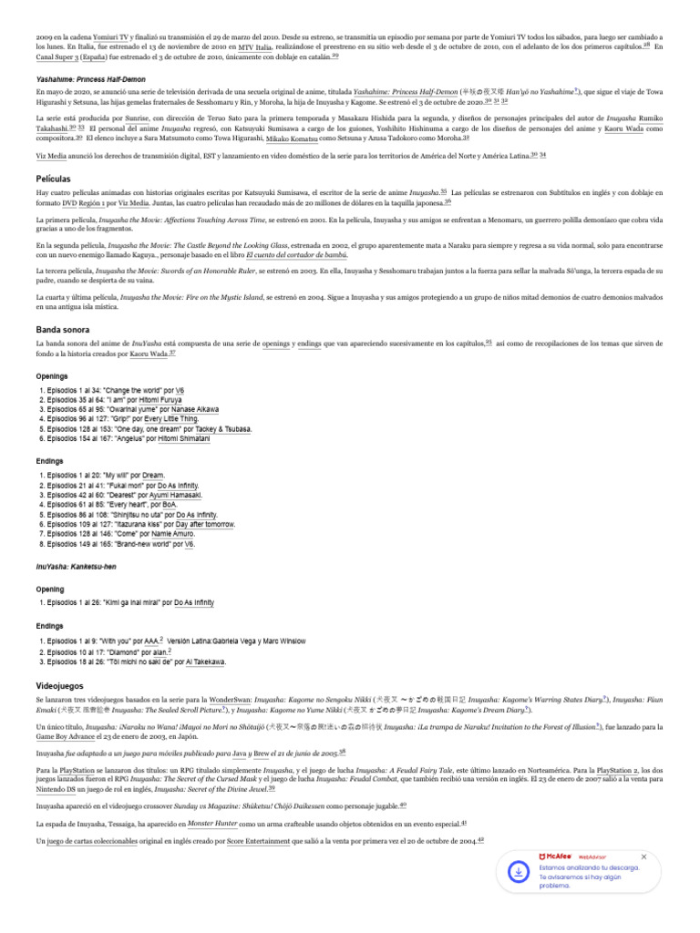 Inuyasha 3 Pdf Entretenimiento