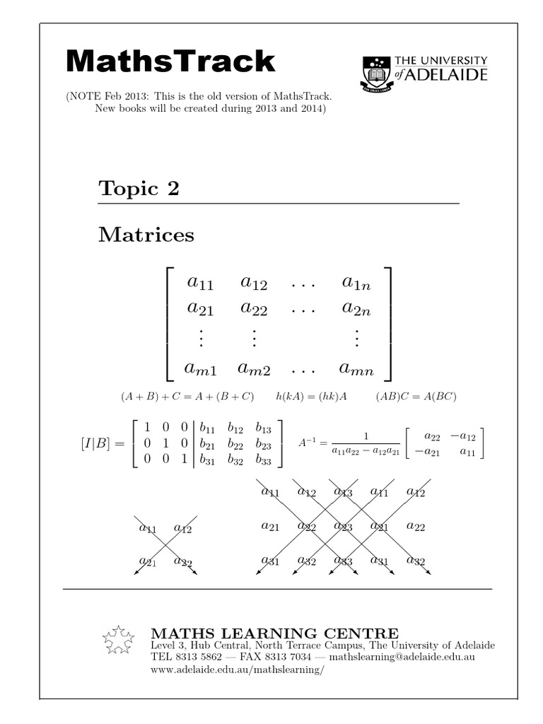 Matrices | PDF | Matrix (Mathematics) | Algebra