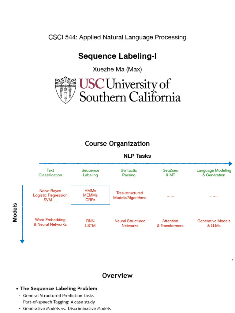 Sequence Labeling for NLP Students | PDF | Computational Neuroscience | Probability Theory