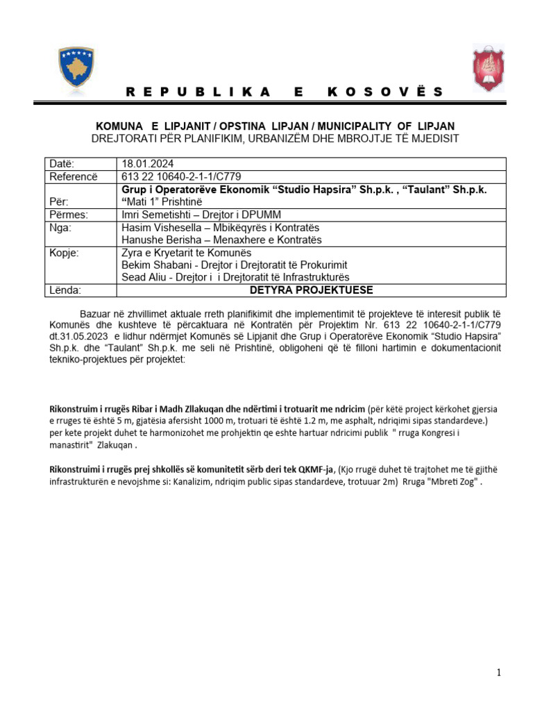 Detyra Projektuese 18.01.2024 1 | PDF