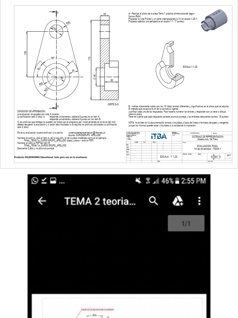 Tema 1,2,3,4. Tema 3 Solo Tengo La Solución | Descargar gratis PDF | Perspectiva (Gráfica)