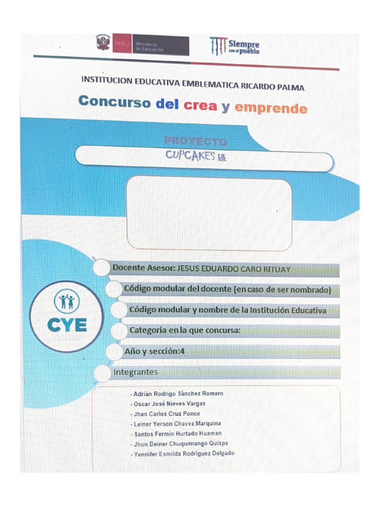 Concurso Del Crea y Emprende | PDF