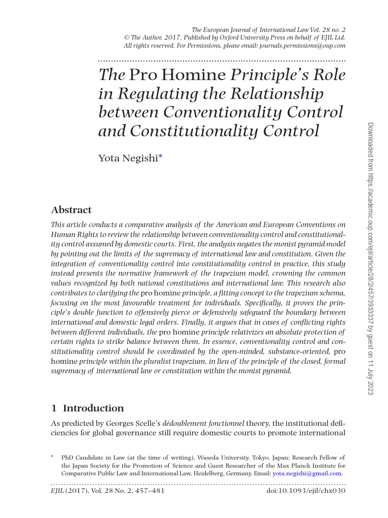 2017 Principio Pro Hominie European Jornoul Prinpio Prohomine | PDF ...