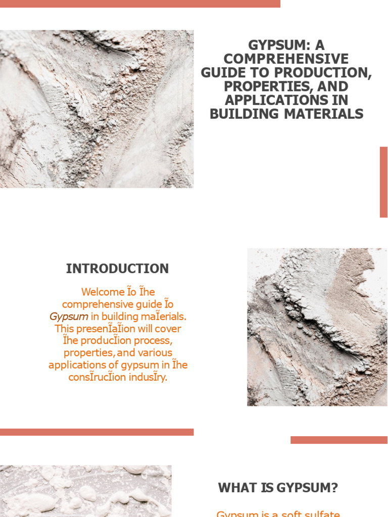 Gypsum Material | PDF | Drywall | Gypsum