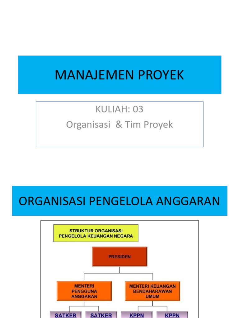 MP-03-Organisasi & Tim Proyek | PDF
