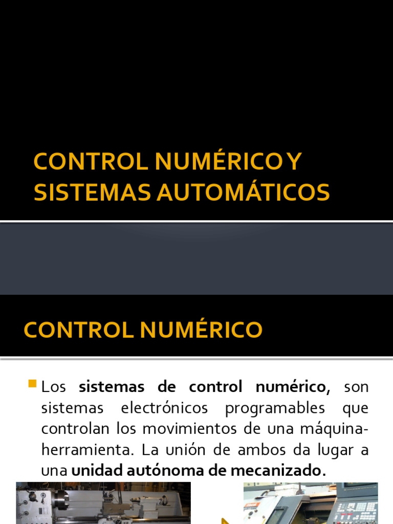 Control Numérico y Sistemas Automáticos | PDF | Control numerico ...