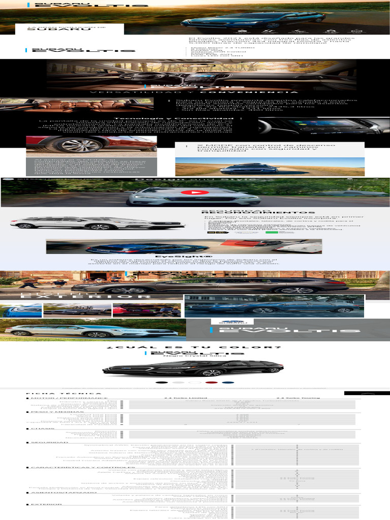 Ficha-Tecnica-Evoltis | PDF | Tracción en las cuatro ruedas | Carros deportivos