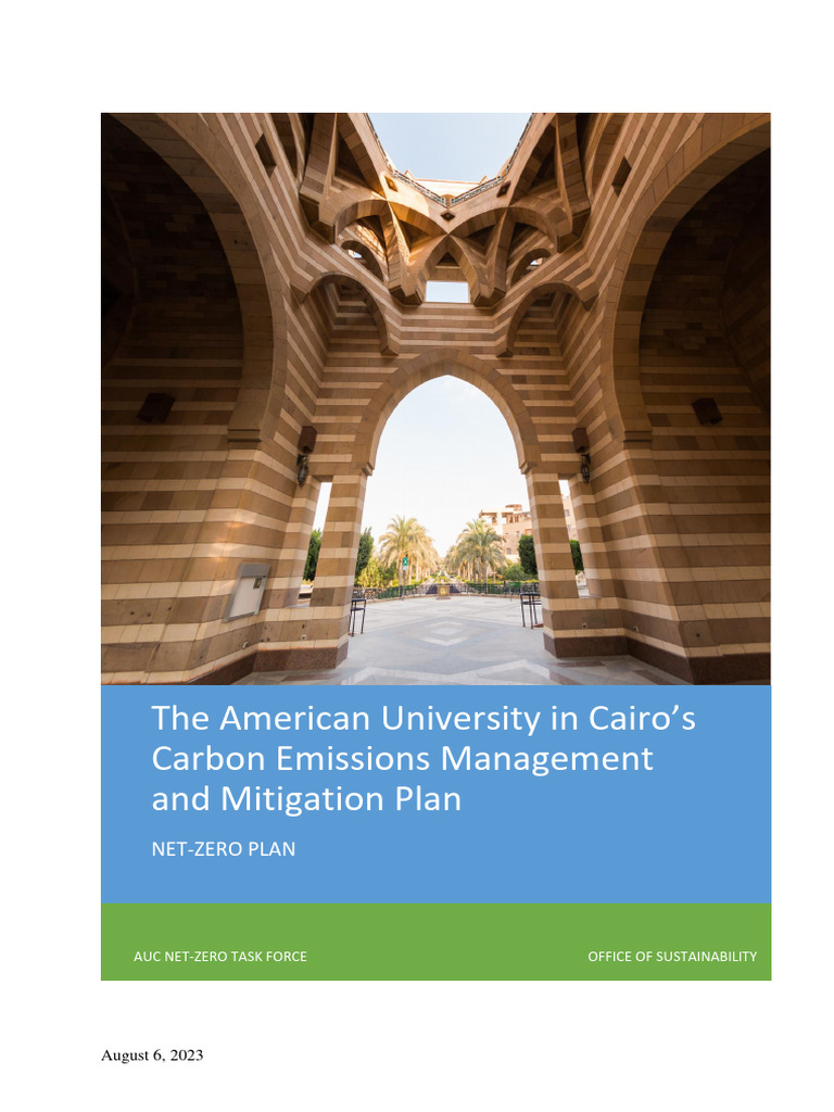 AUC's Carbon Emissions Management and Mitigation Plan - Net Zero Plan ...