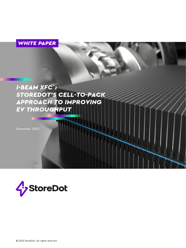StoreDot CTP I-BEAM XFC White Paper - December 2023 | PDF | Electric ...