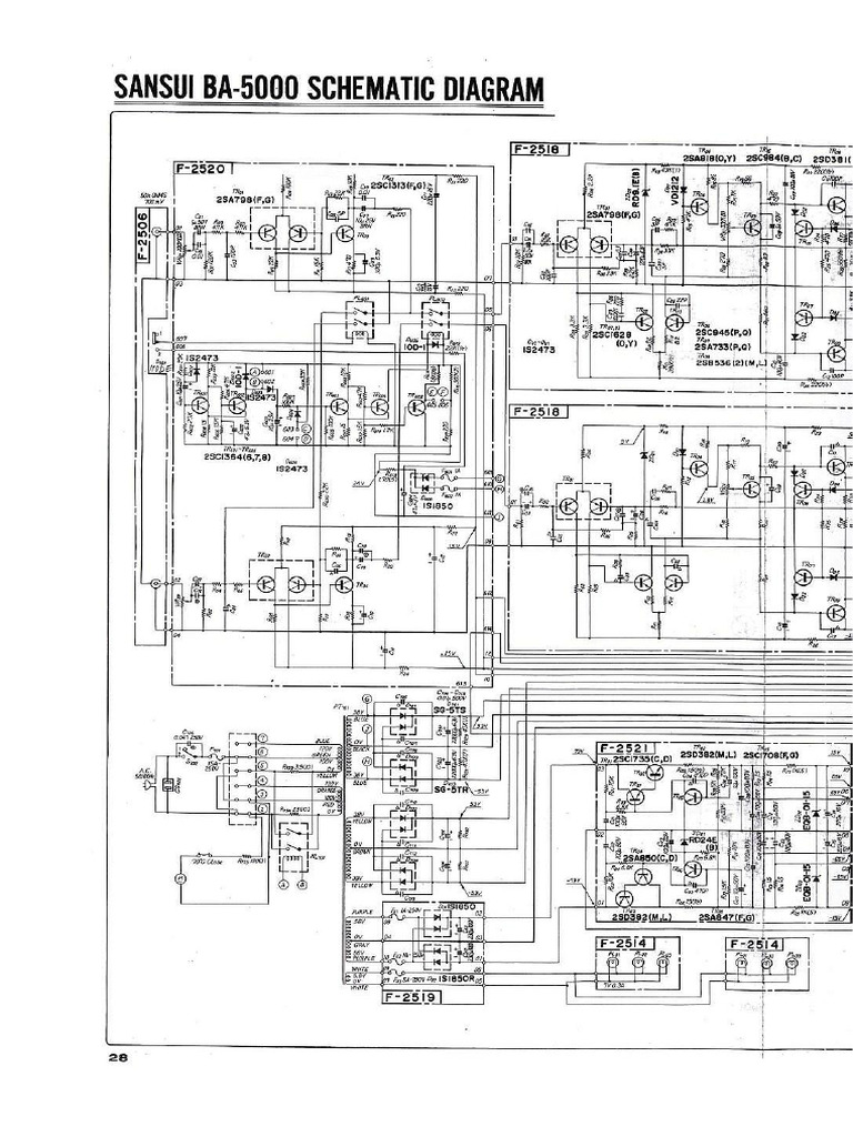 Sansui Ba-5000 Power Amplifier SCH | PDF