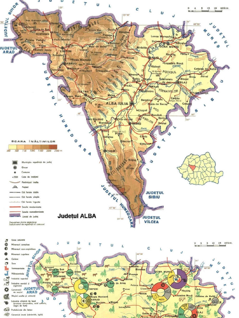 Romania Atlas Geografic PDF Free | PDF