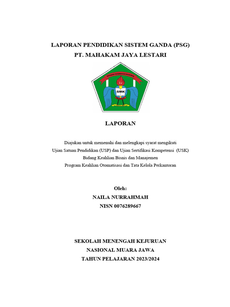 LAPORAN PENDIDIKAN SISTEM GANDA | PDF