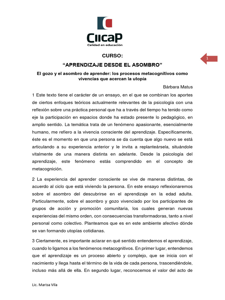 Aprendizaje Desde El Asombro | PDF | Aprendizaje | Empatía