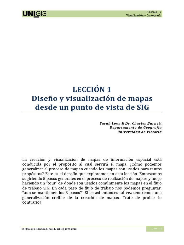 Diseño de Mapas en SIG: 5 Pasos Clave | PDF | Sistema de información ...
