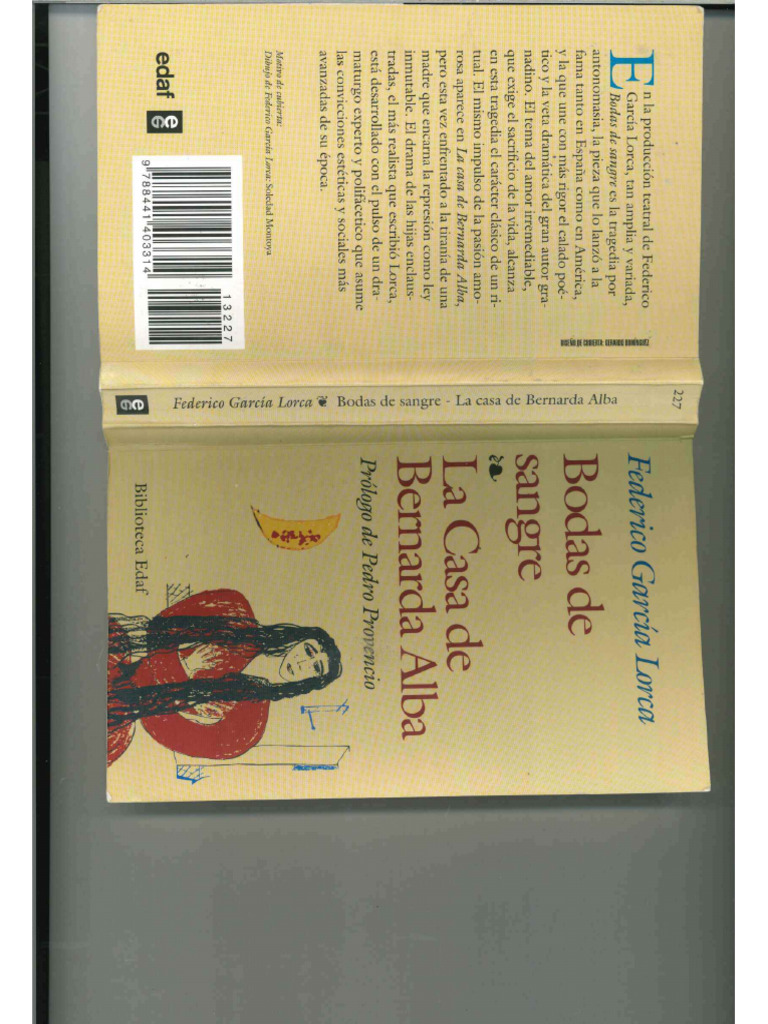 Bodas de Sangre Federico Garcia Lorca | PDF