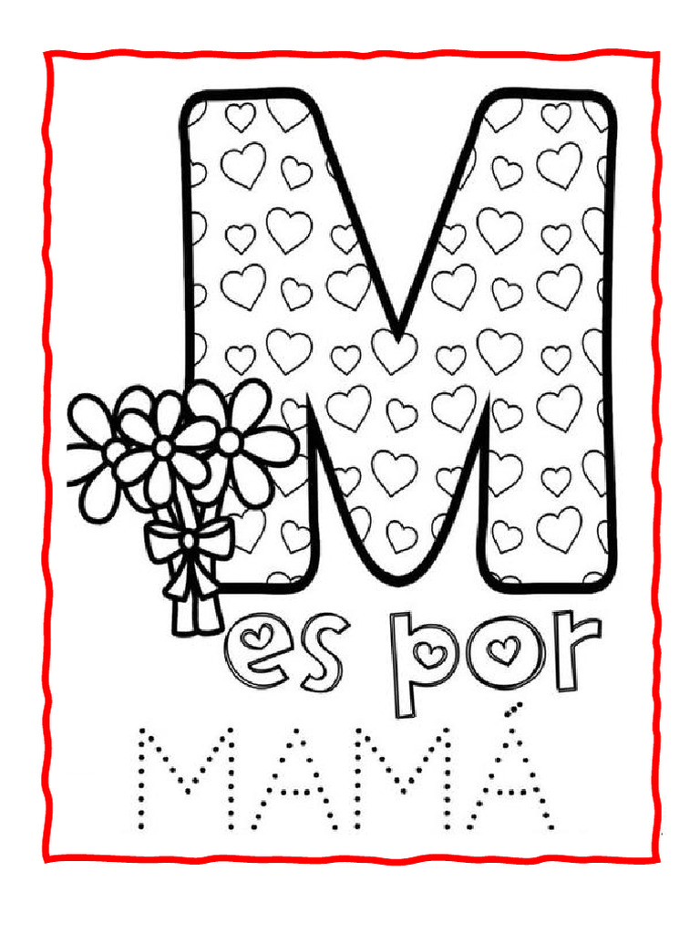 Fichas para Imprimir Por El Día de La Madre | PDF