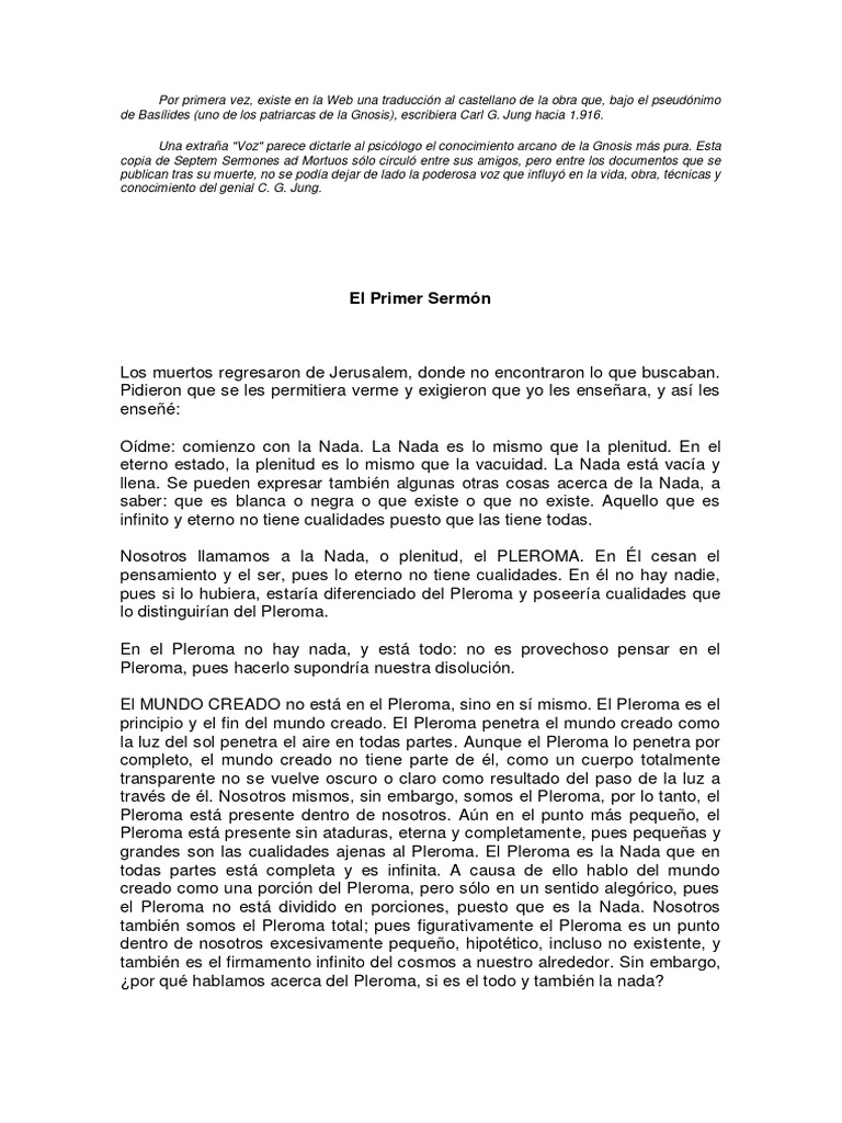 Carl Gustav Jung - Basílides | PDF | Diablo | Dios