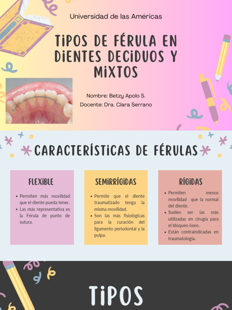 Tipos de Ferula | PDF | Diente | Ortodoncia