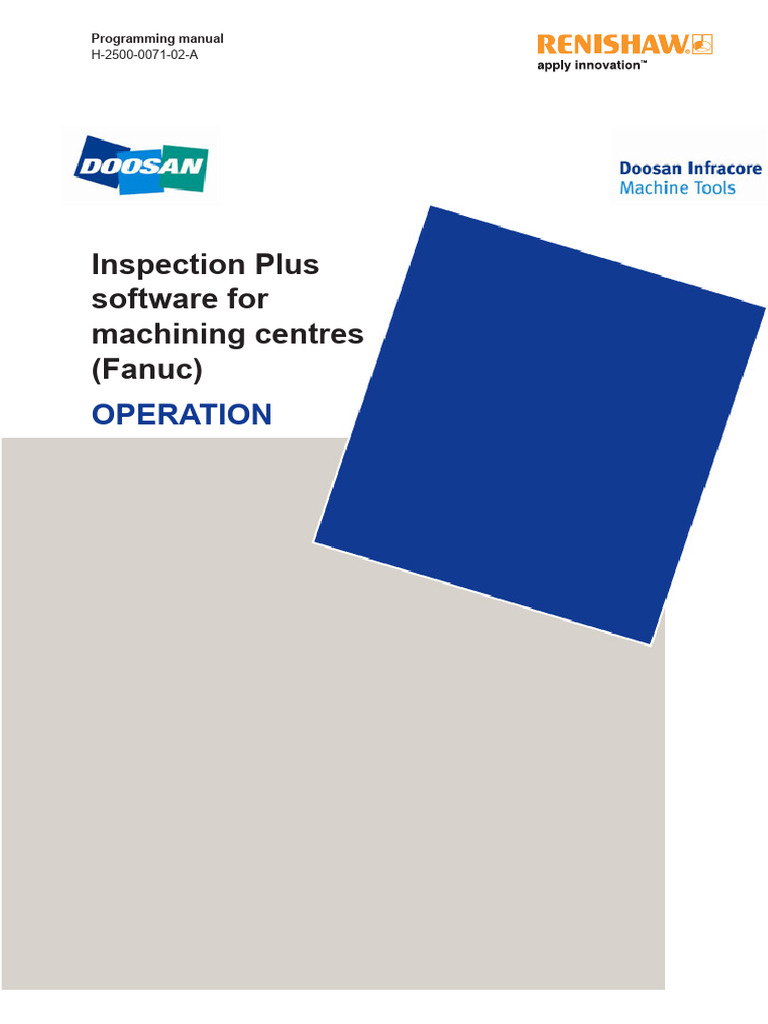 H-2500-0071-02-B - Inspection Plus Software For Machining Centres ...