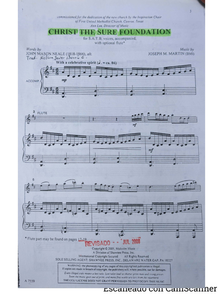 Christ The Sure Foundation | PDF