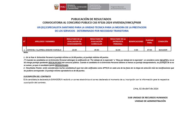 202442101228publicación Fase 4 - Entrevista Cas 026-2024 | PDF