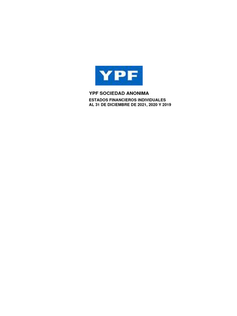 24 Anexo 1 EEFF YPF Individual Diciembre 21 | Descargar gratis PDF | Compartir (Finanzas ...