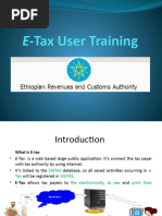 Etax User Training | PDF