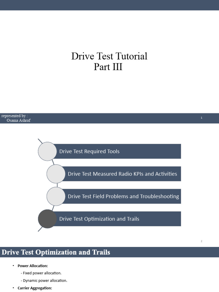 Drive Test and Optimization Tutorial - III | PDF | Modulation ...