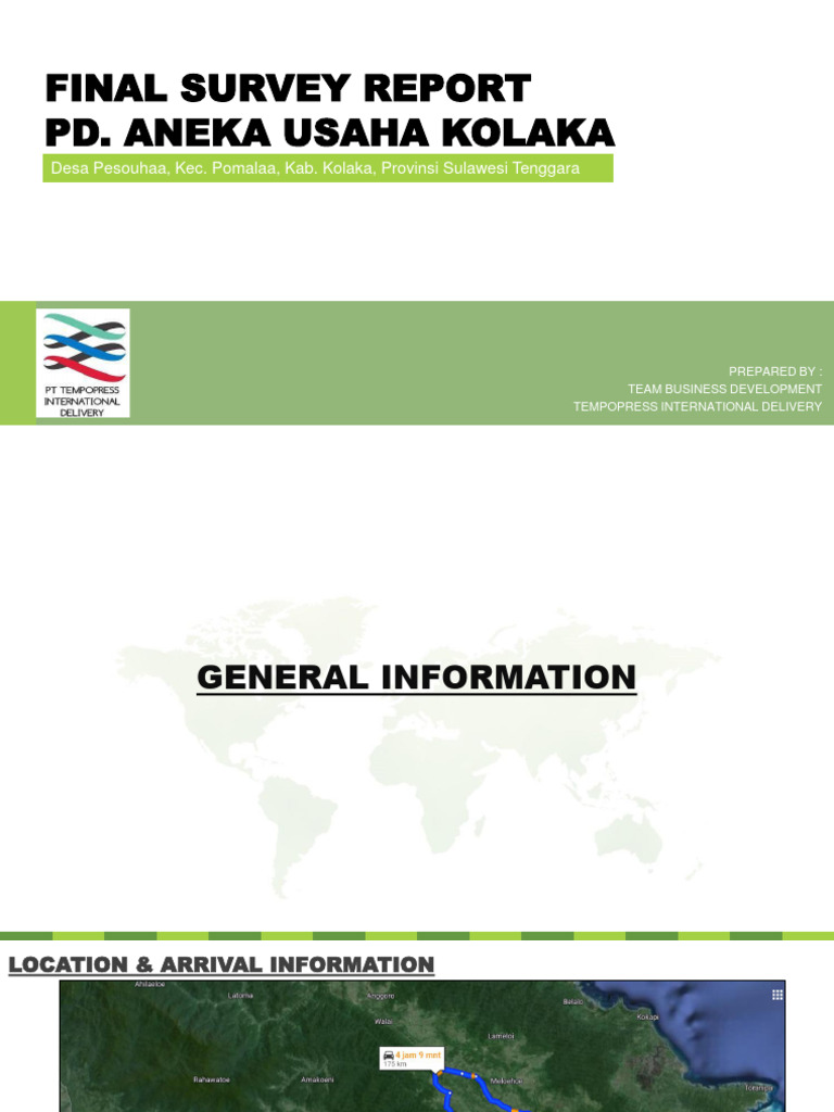 Final Survey Report - Site Visit PD | PDF | Nickel | Mining