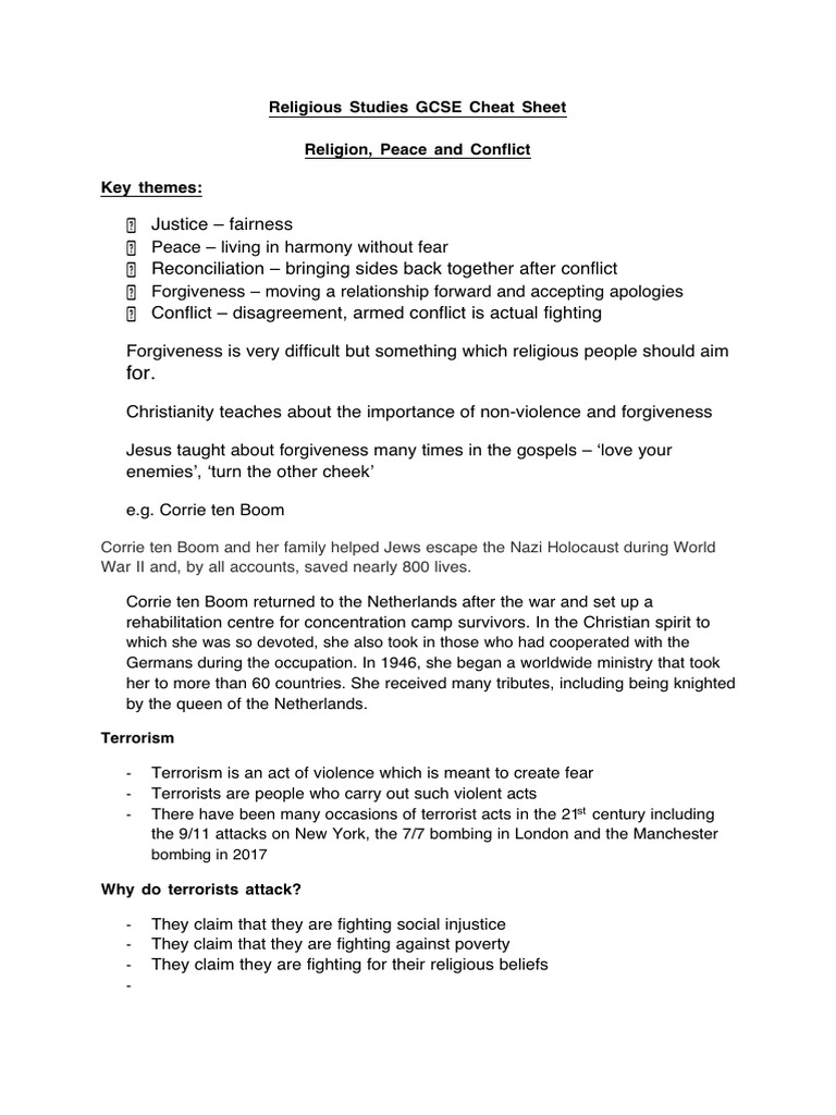 Religion Peace and Conflict | PDF