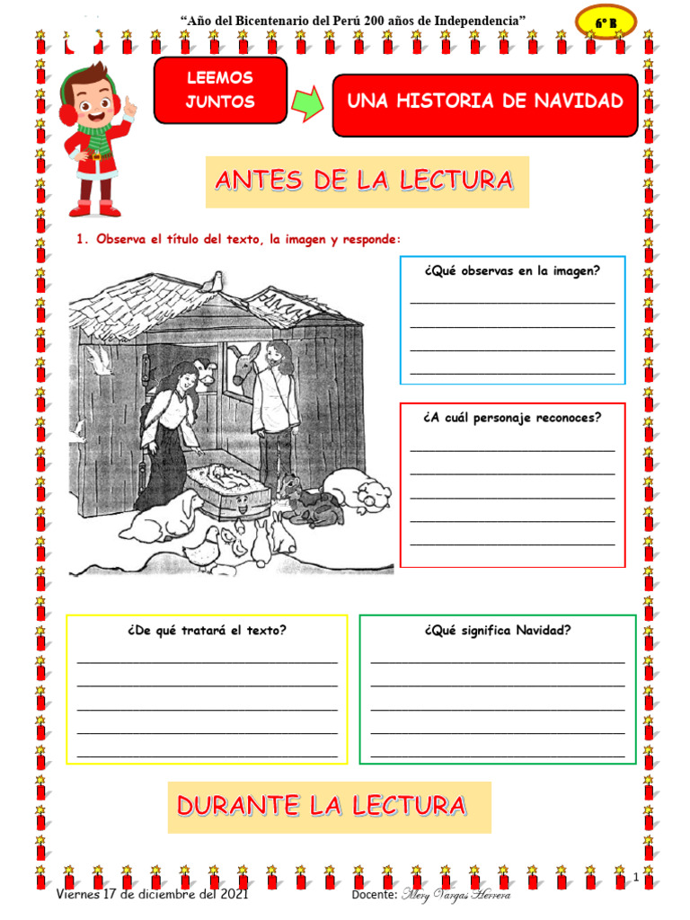 Una Historia de Navidad: Leemos Juntos | PDF