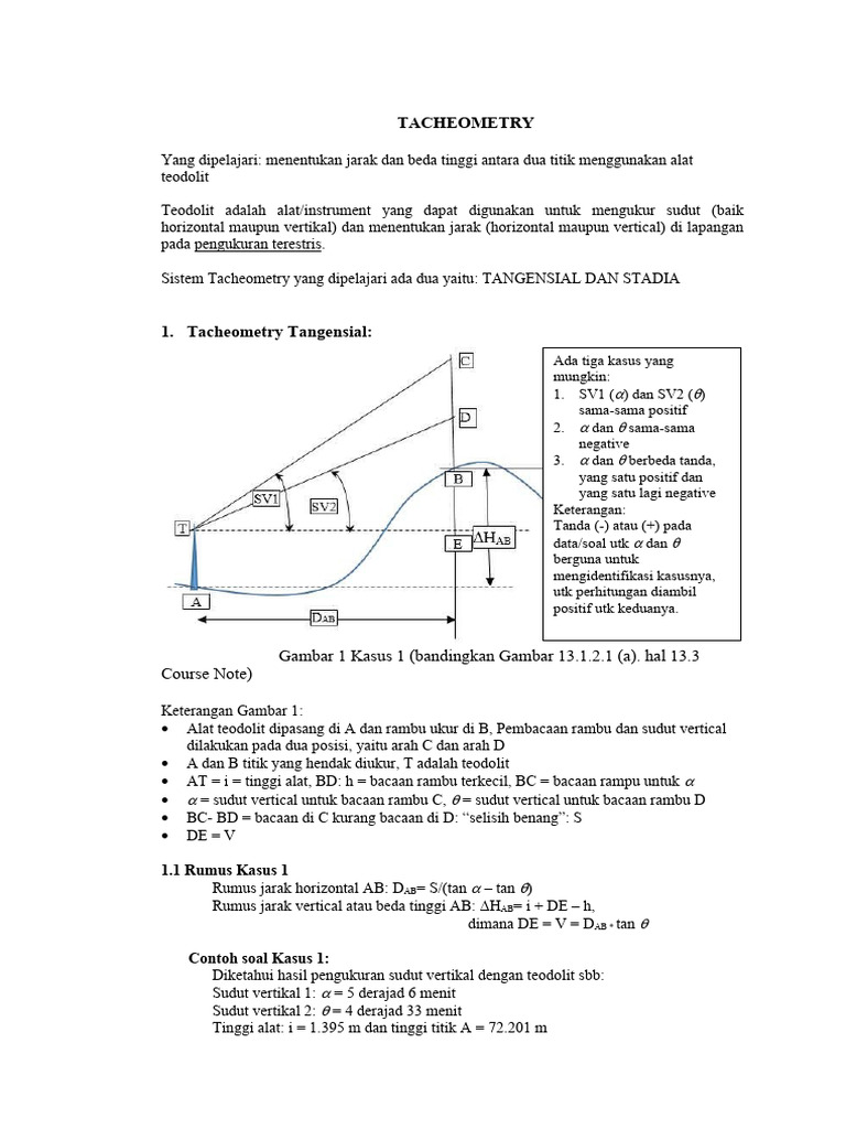 2 Tacheometry | PDF