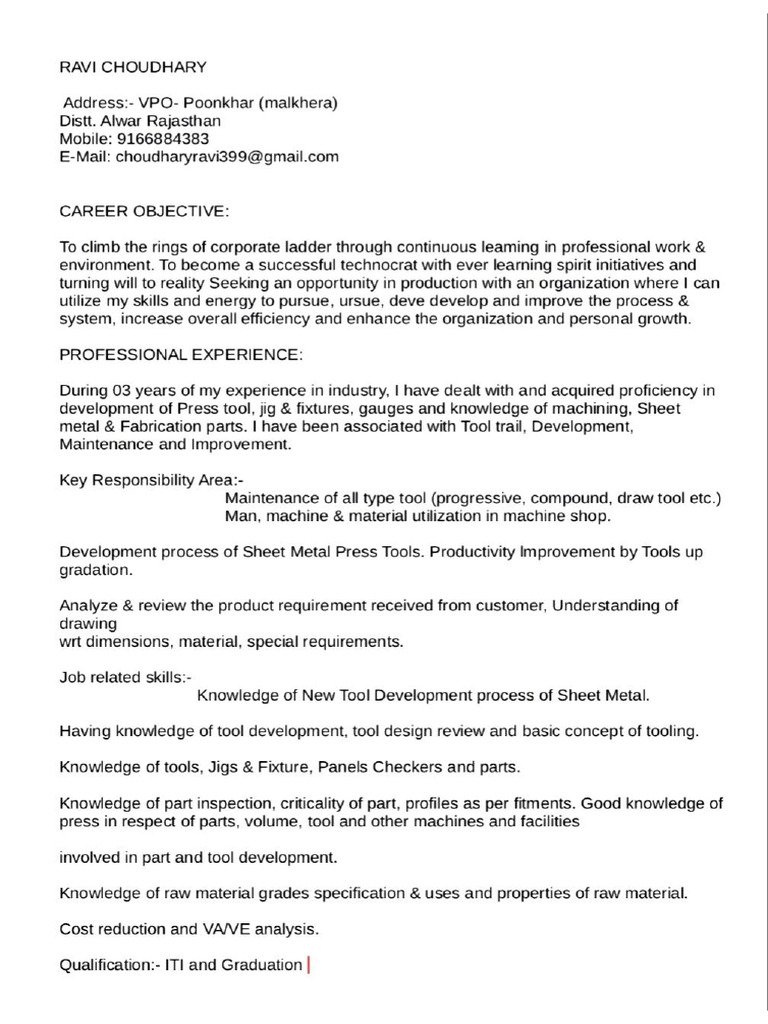 RESUME Old | PDF