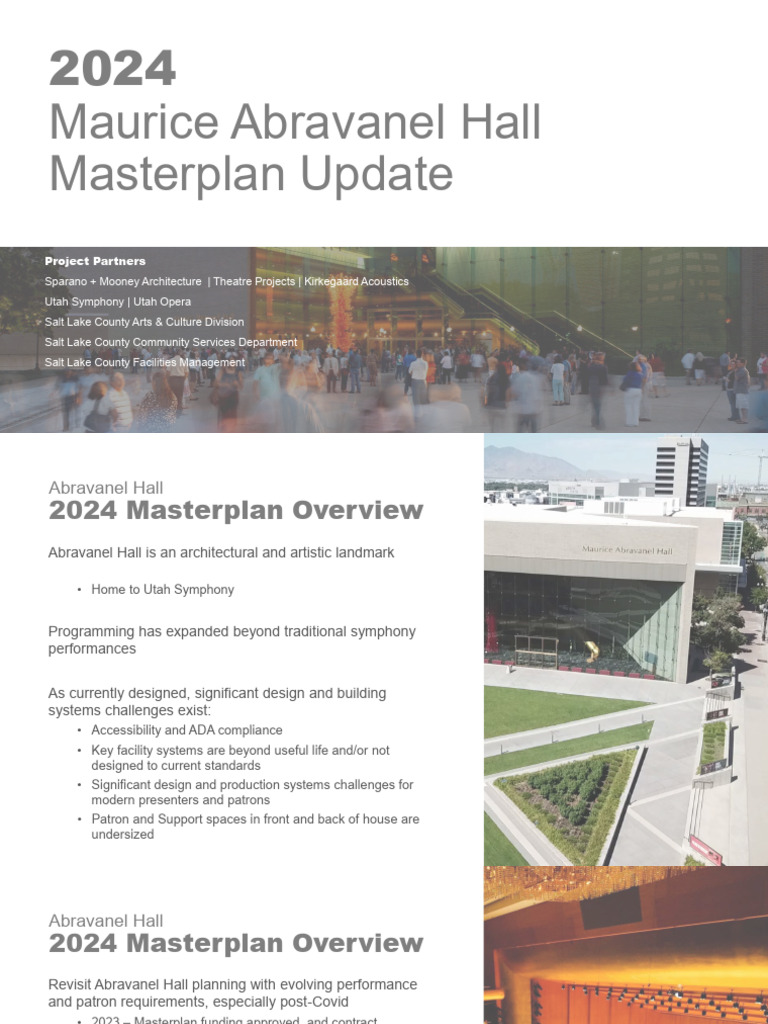 Abravanel Hall 2024 Revamp Plan | PDF | Home & Garden