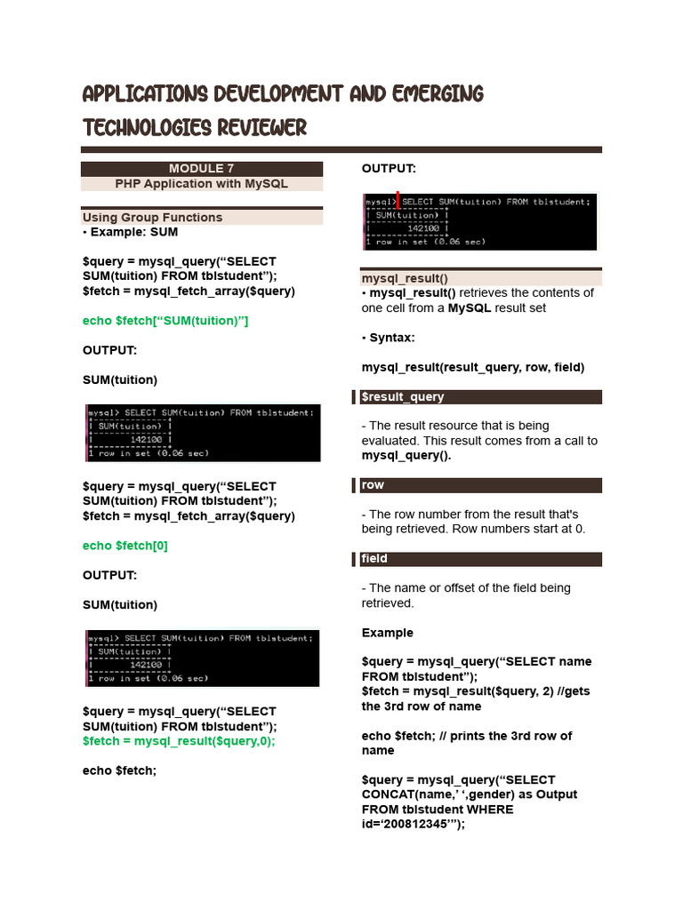 Applications Development and Emerging Technologies Reviewer | PDF ...