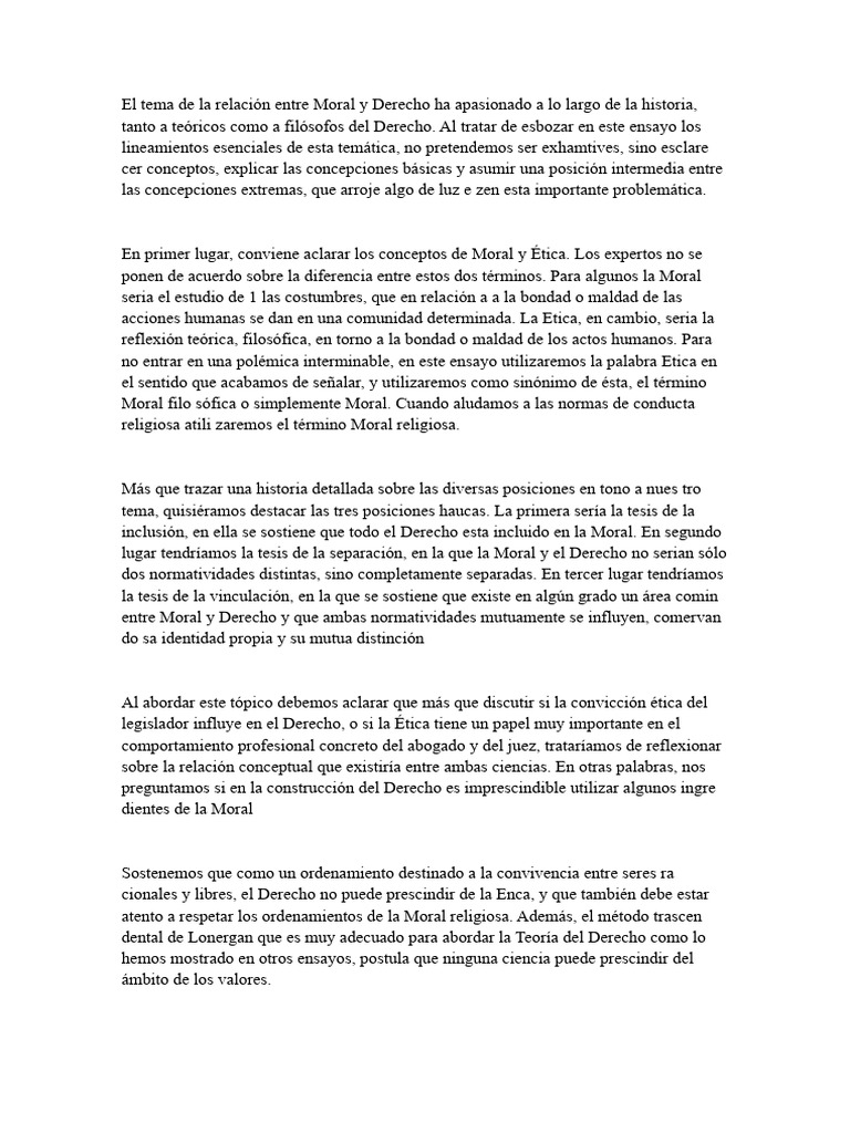 Derecho y Moral | PDF | Moralidad | Immanuel Kant