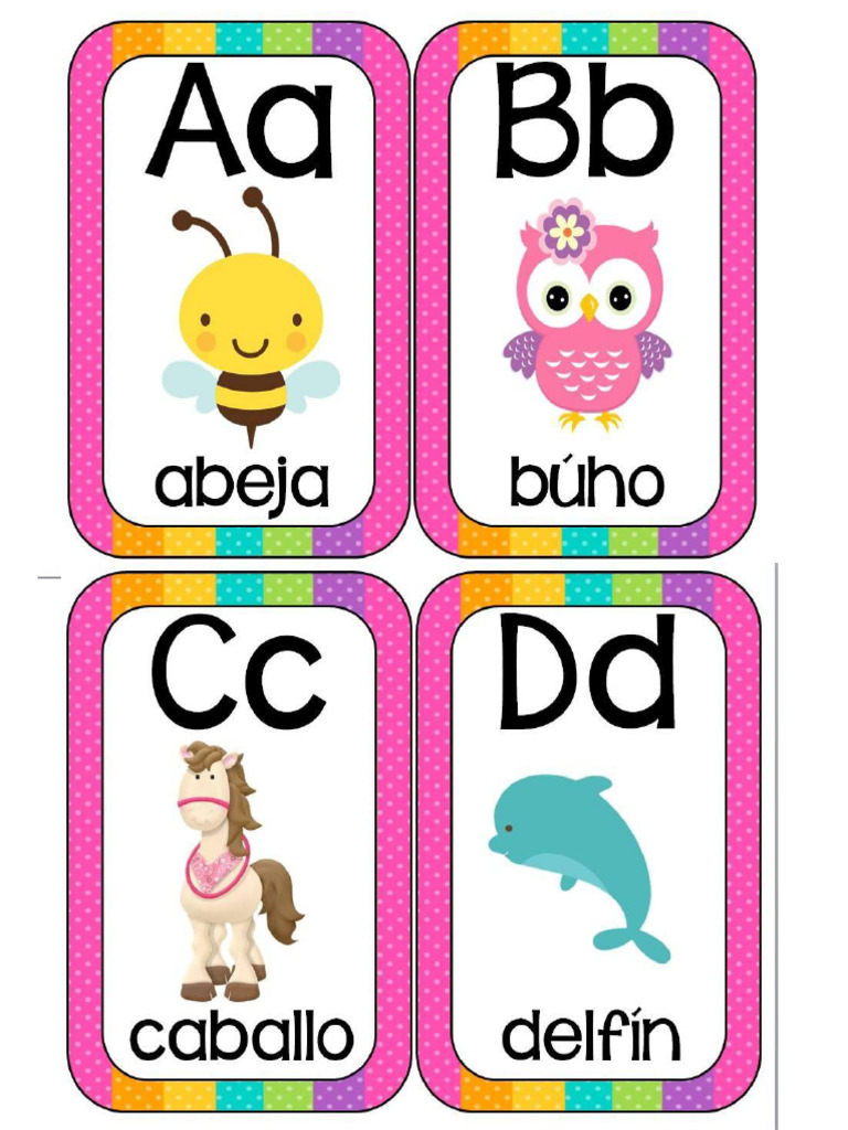 Abecedario Tarjetas PDF | PDF