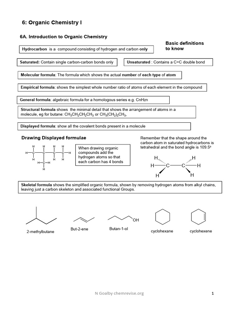 Organic Chemistry I Edexcel | PDF | Cracking (Chemistry) | Radical ...