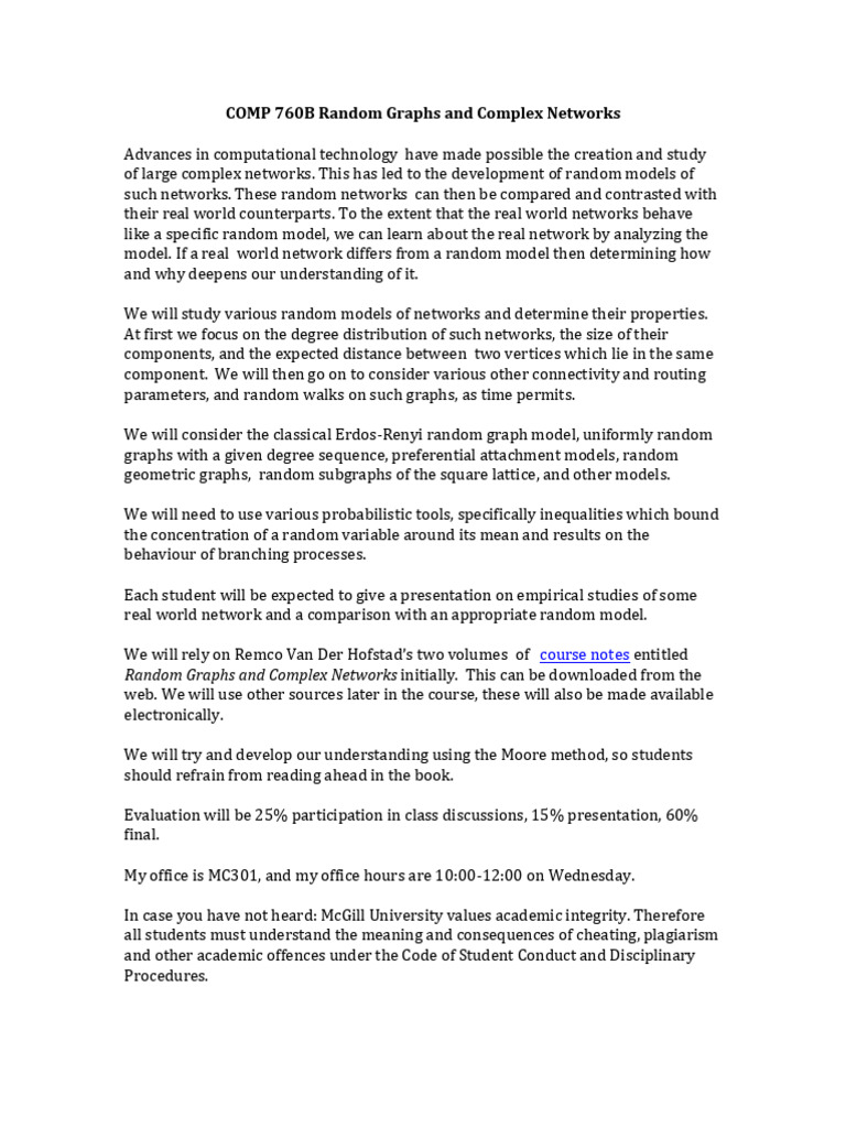 Outline | PDF | Randomness | Applied Mathematics