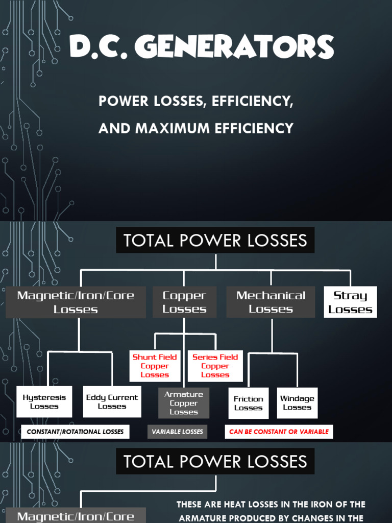 D.C. Generators Efficiency 1 | PDF | Mechanical Engineering | Physical Sciences