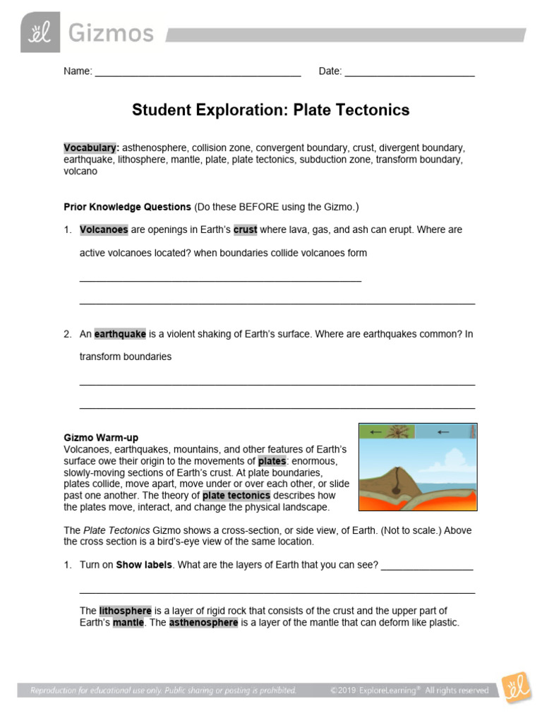 PlateTectonicsSE 2 | PDF | Plate Tectonics | Earth Sciences