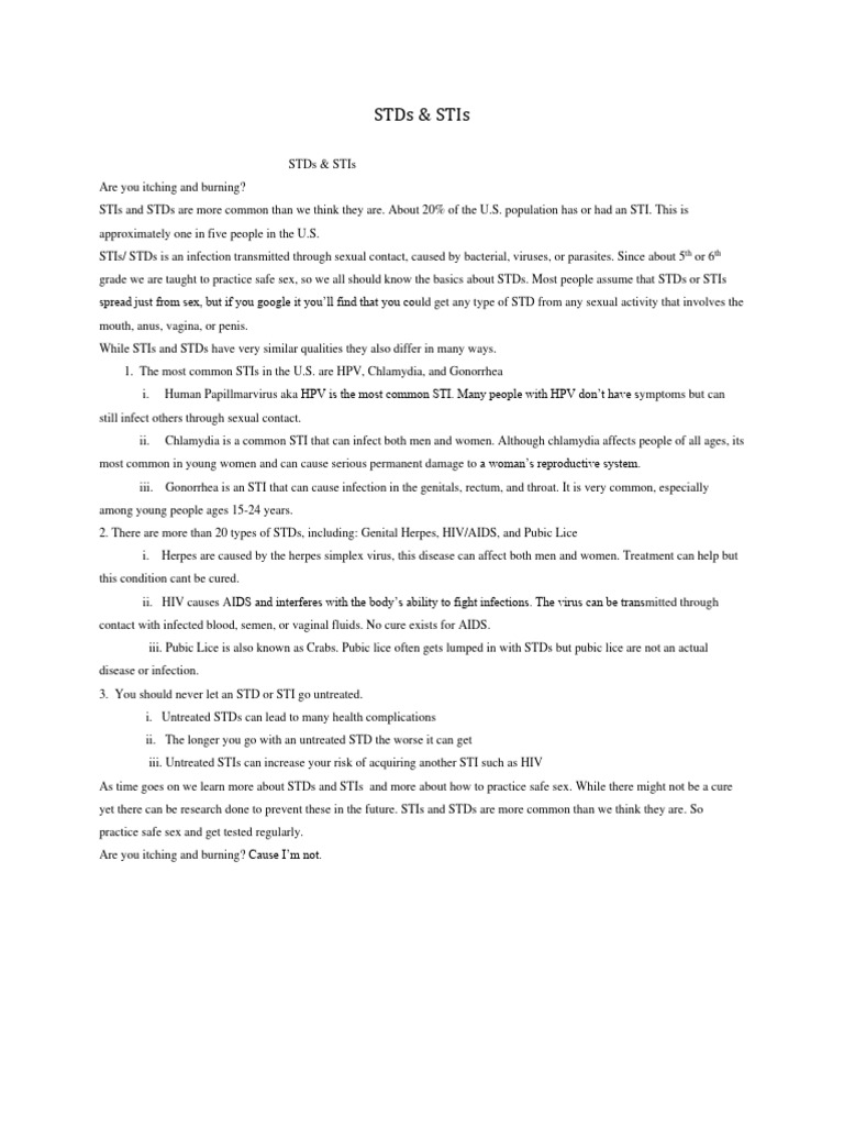 Informative Speech Pdf Sexually Transmitted Infection Safe Sex