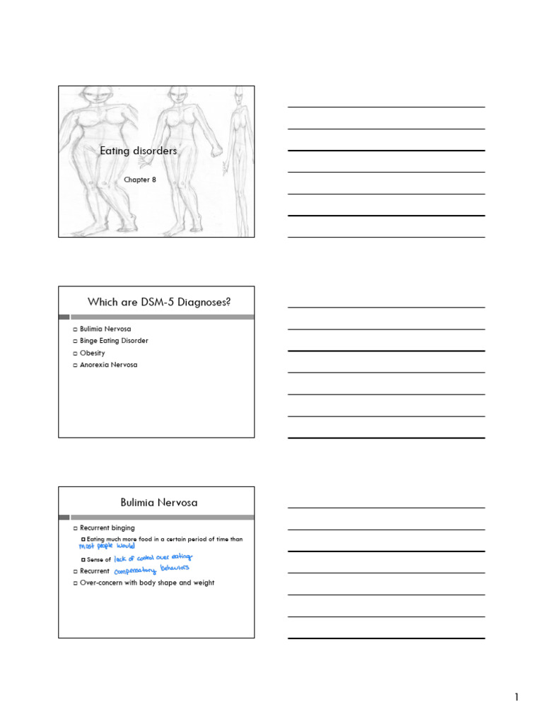 Chapter 8 - Outline | PDF | Bulimia Nervosa | Eating Disorder