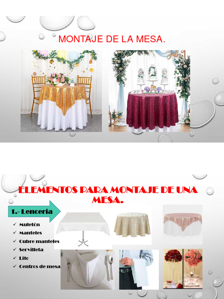 Montaje de La Mesa | PDF | Postres