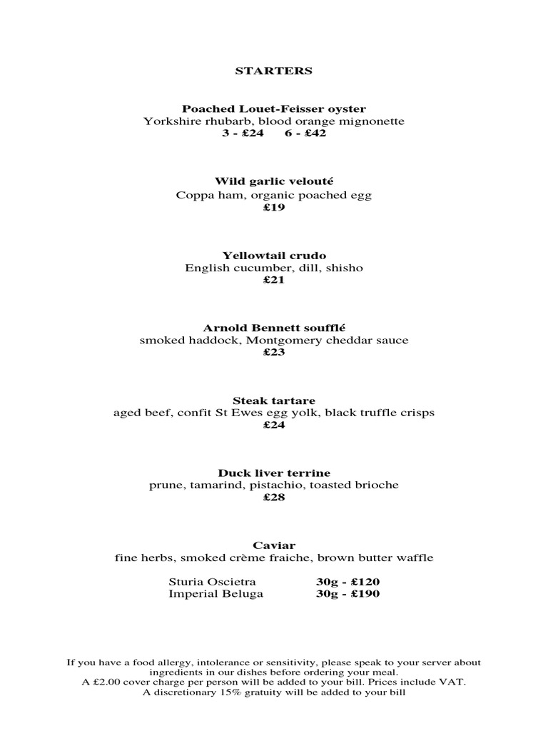 SG ALC Menu 090524 | PDF | Foods | Cuisine